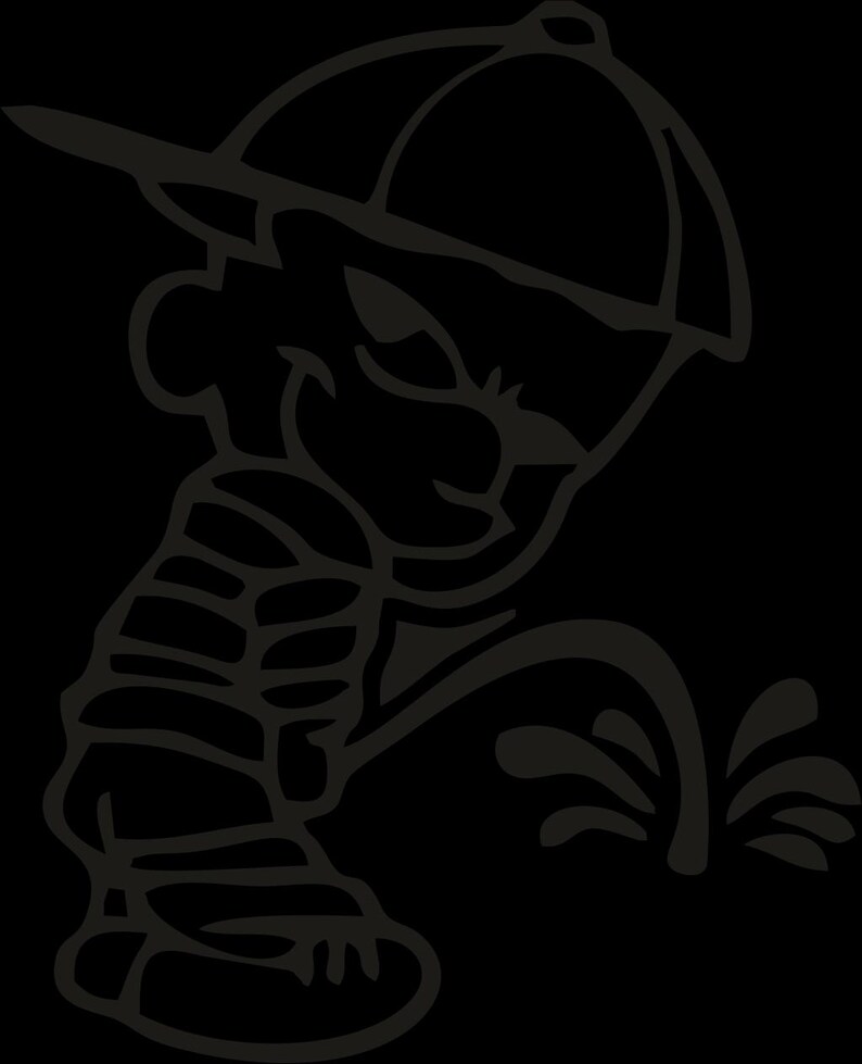 Funny Peeing Boy Decal SVG | Cricut & Silhouette Cut File - Etsy