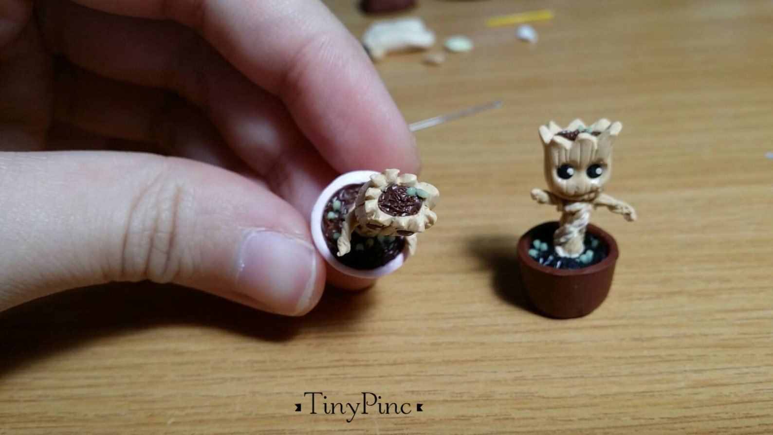 Miniature Baby Groot Figurine - Etsy