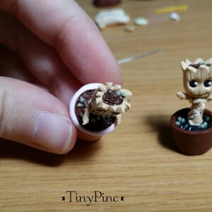 Miniature Baby Groot Figurine - Etsy