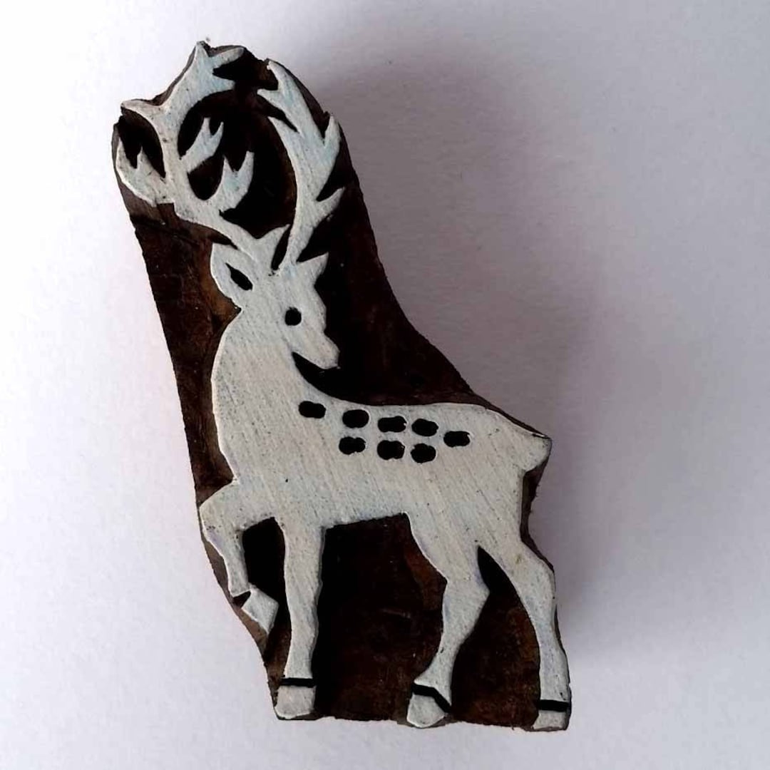 Deer Stamp Elk Stamp Indian Wooden Stamp - Etsy