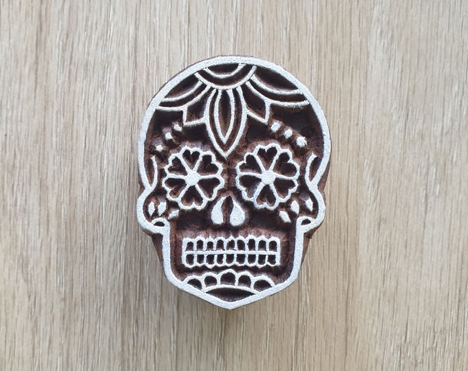 Skull Stamp, Sugar Skull, Day of the Dead Stamps, Halloween Stamps ...