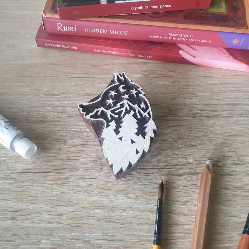 Wolf Stamp - Etsy