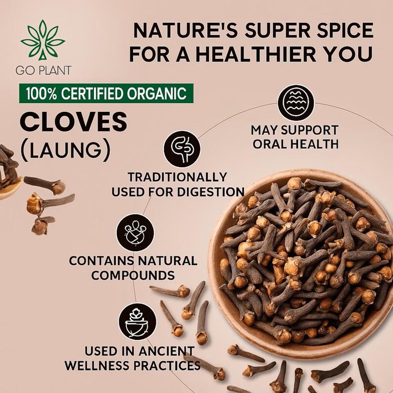 Organic Whole Cloves - Fresh Spice, Herbal Tea Ingredient - Etsy