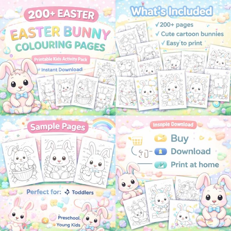 Pack d'activités de Pâques pour les enfants - Etsy France
