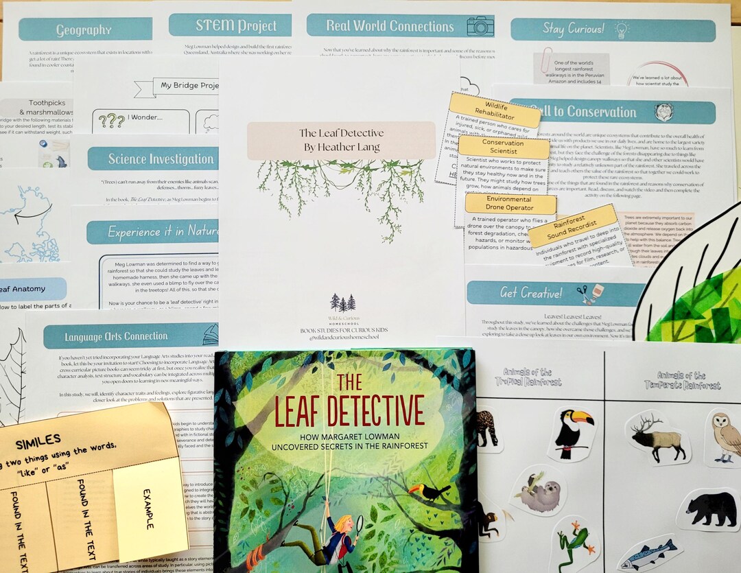 The Leaf Detective Book Study - Etsy