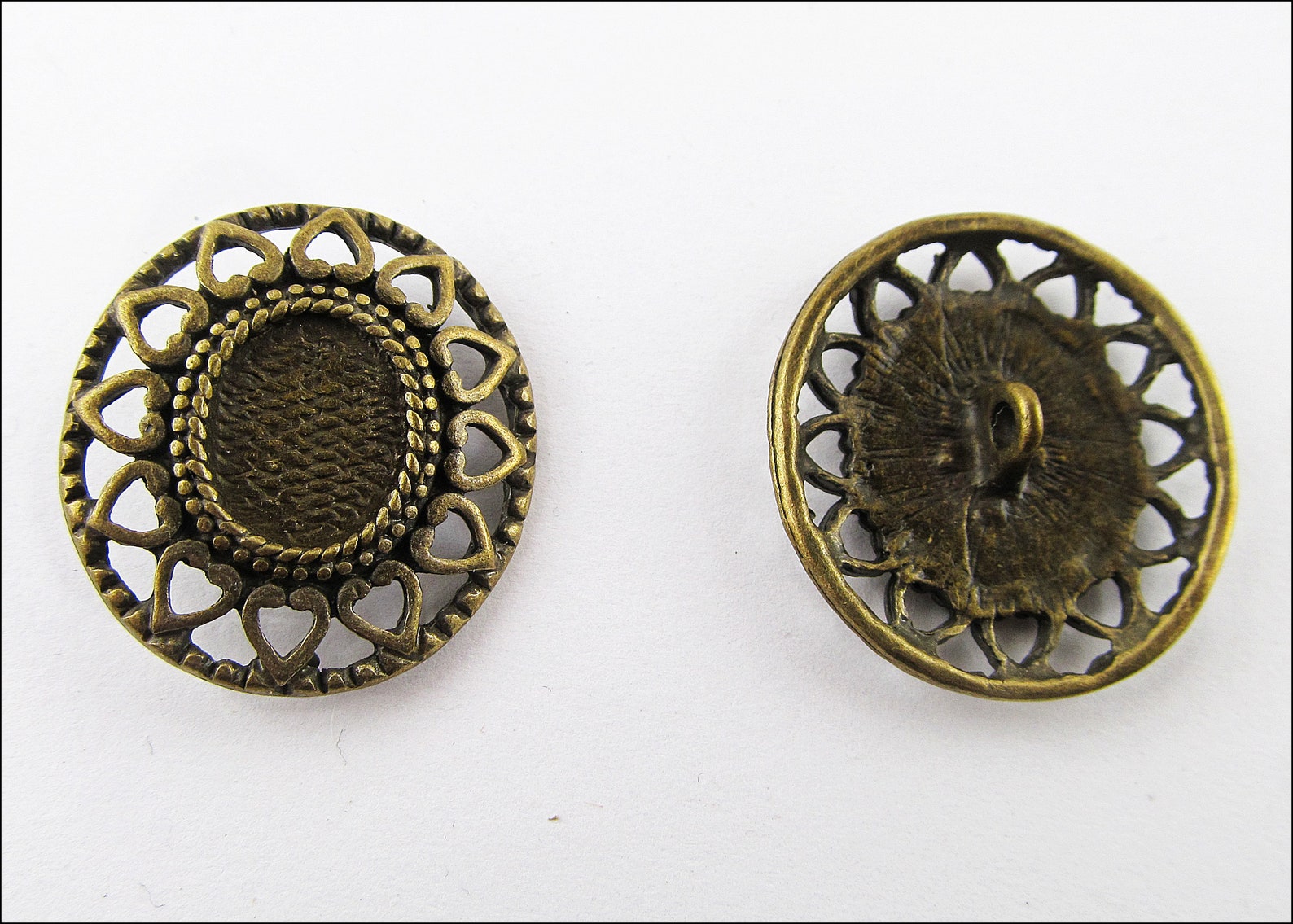 Flashy Button Bronzen to the Self - K9 - Etsy