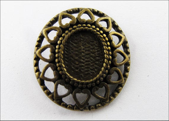 Flashy Button Bronzen to the Self K9 | Etsy