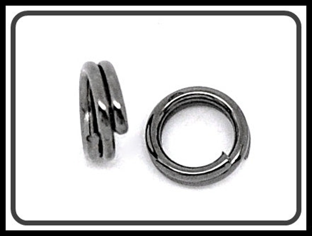 50x, 100x or 200x Black Split Rings 4 Mm - R702S - Etsy