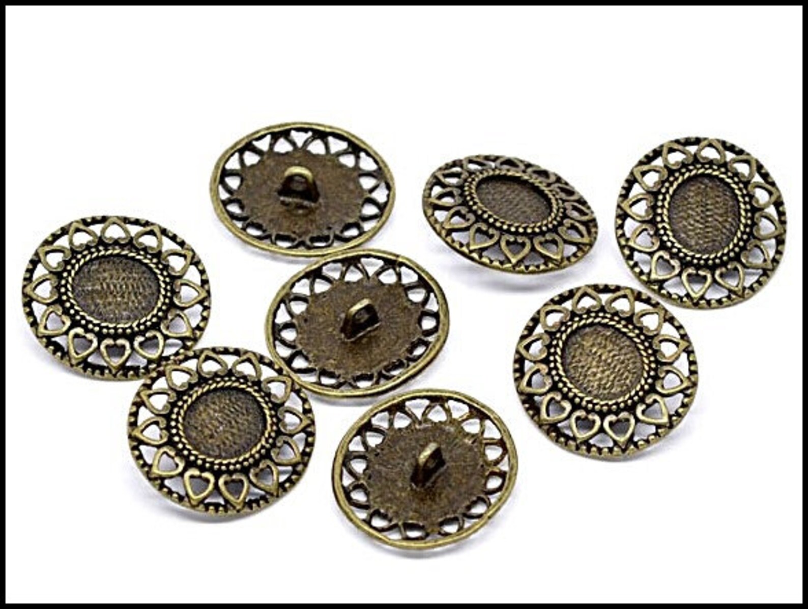 Flashy Button Bronzen to the Self - K9 - Etsy