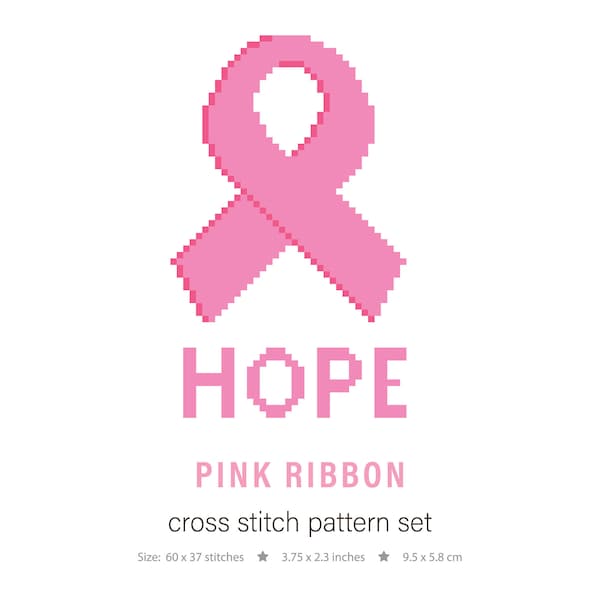 Breast Cancer Cross Stitch Pattern - Etsy