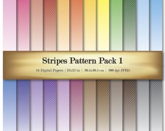 Stripe Digital Paper Striped Scrapbook Paper Stripes Digital - Etsy