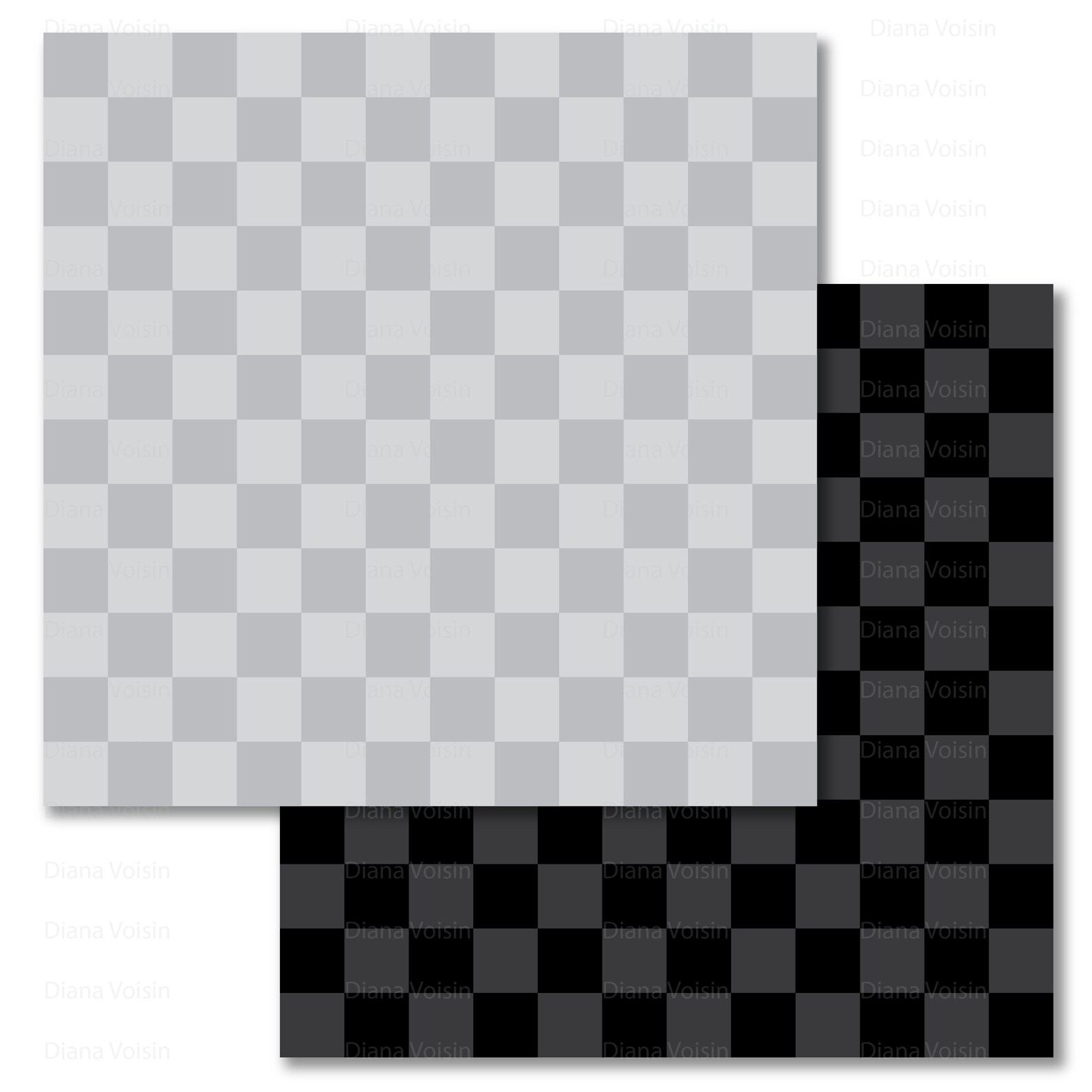 Seamless Checkerboard Pattern Pack - Digital Scrapbook Paper in 24 ...