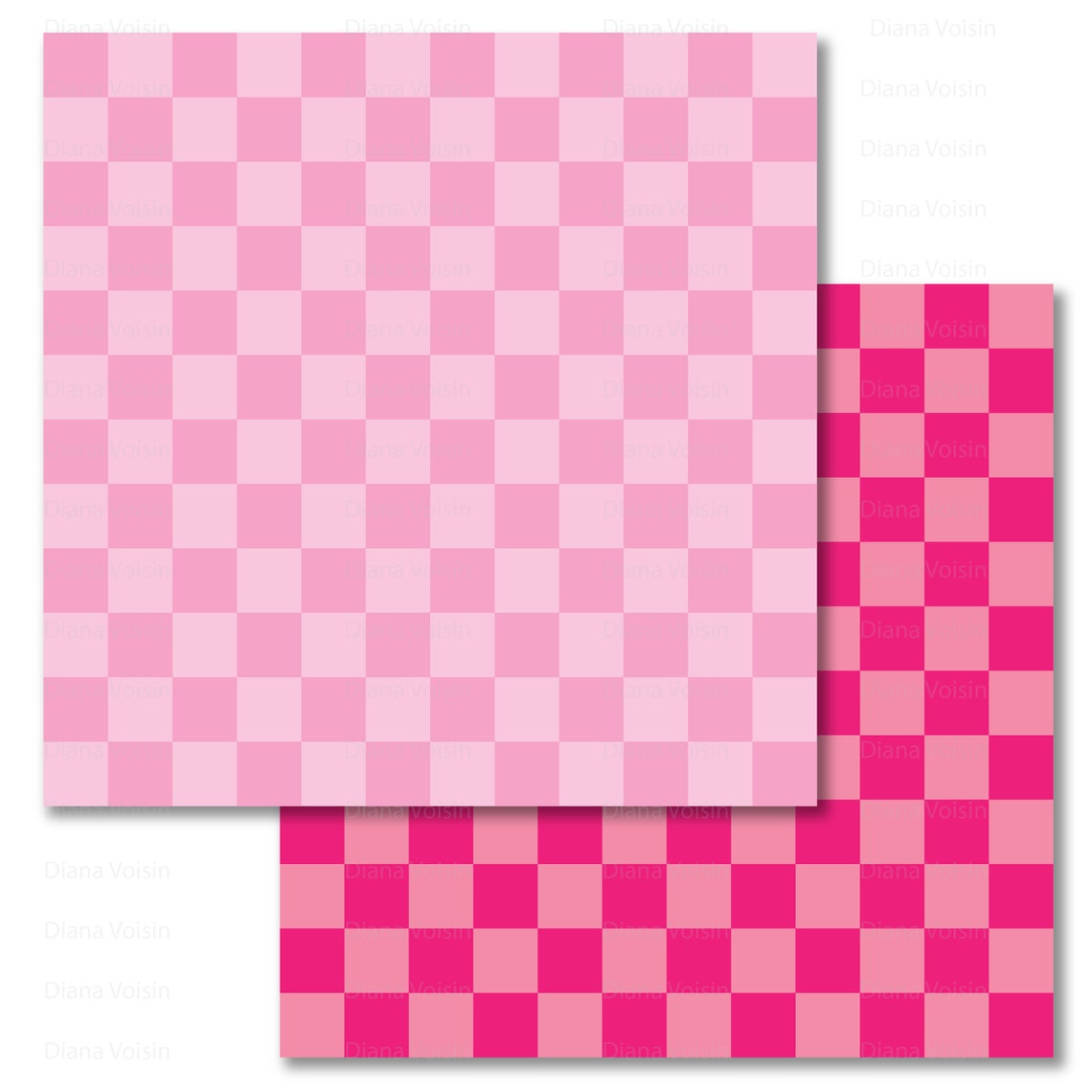 Seamless Checkerboard Pattern Pack - Digital Scrapbook Paper in 24 ...