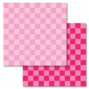 Seamless Checkerboard Pattern Pack - Digital Scrapbook Paper in 24 ...