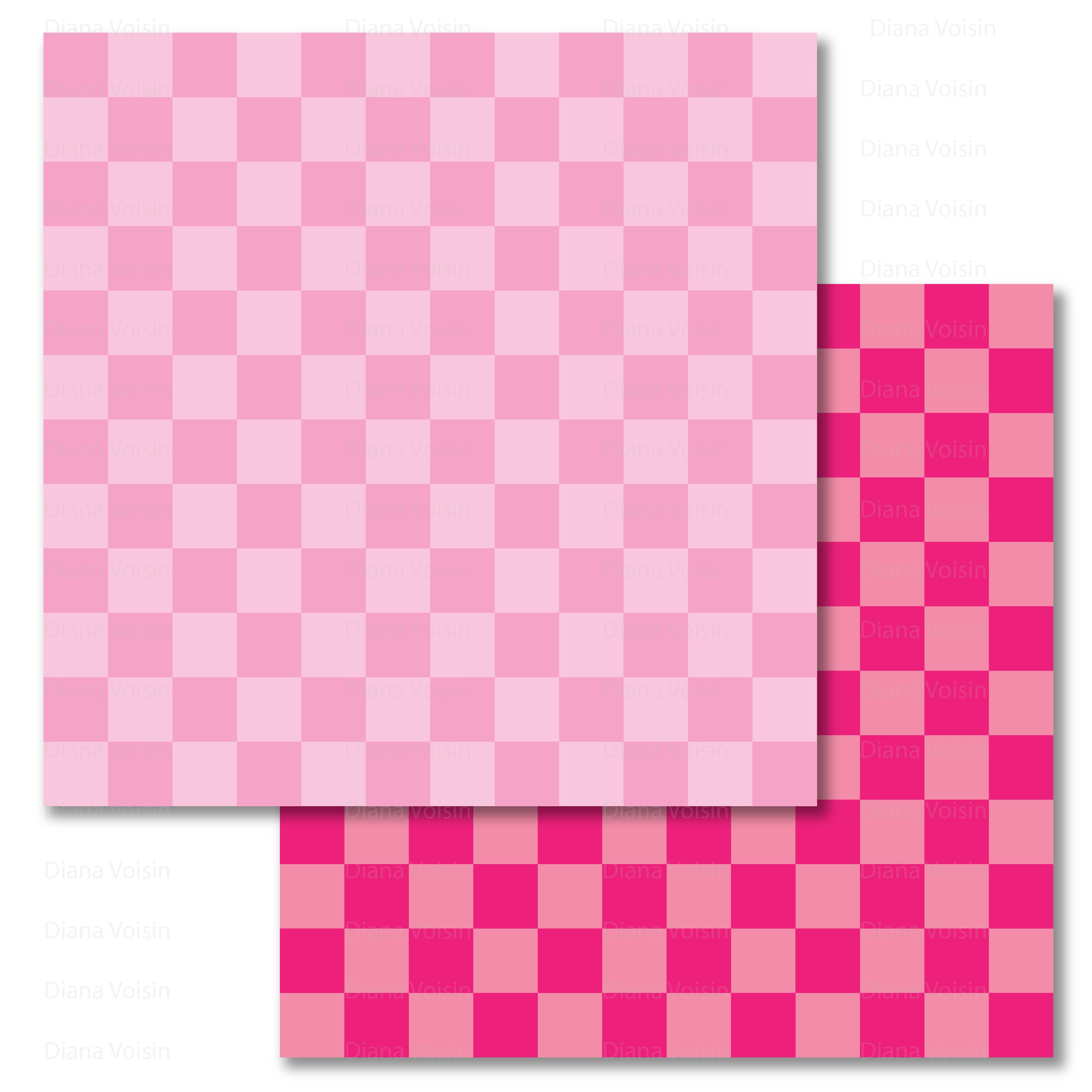 Seamless Checkerboard Pattern Pack - Digital Scrapbook Paper in 24 ...