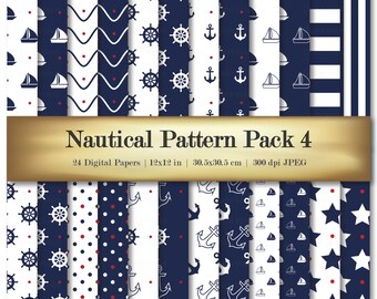 Navy Blue Red | Etsy