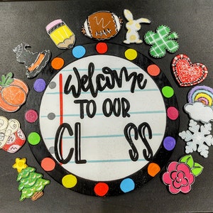 Back to School Door Hanger; Teacher Decor; School Theme; Personalized ...