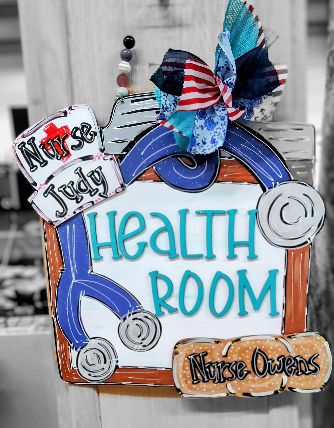 School Nurse Doorhanger Nurs Decor Health Room Decor Office Decor ...