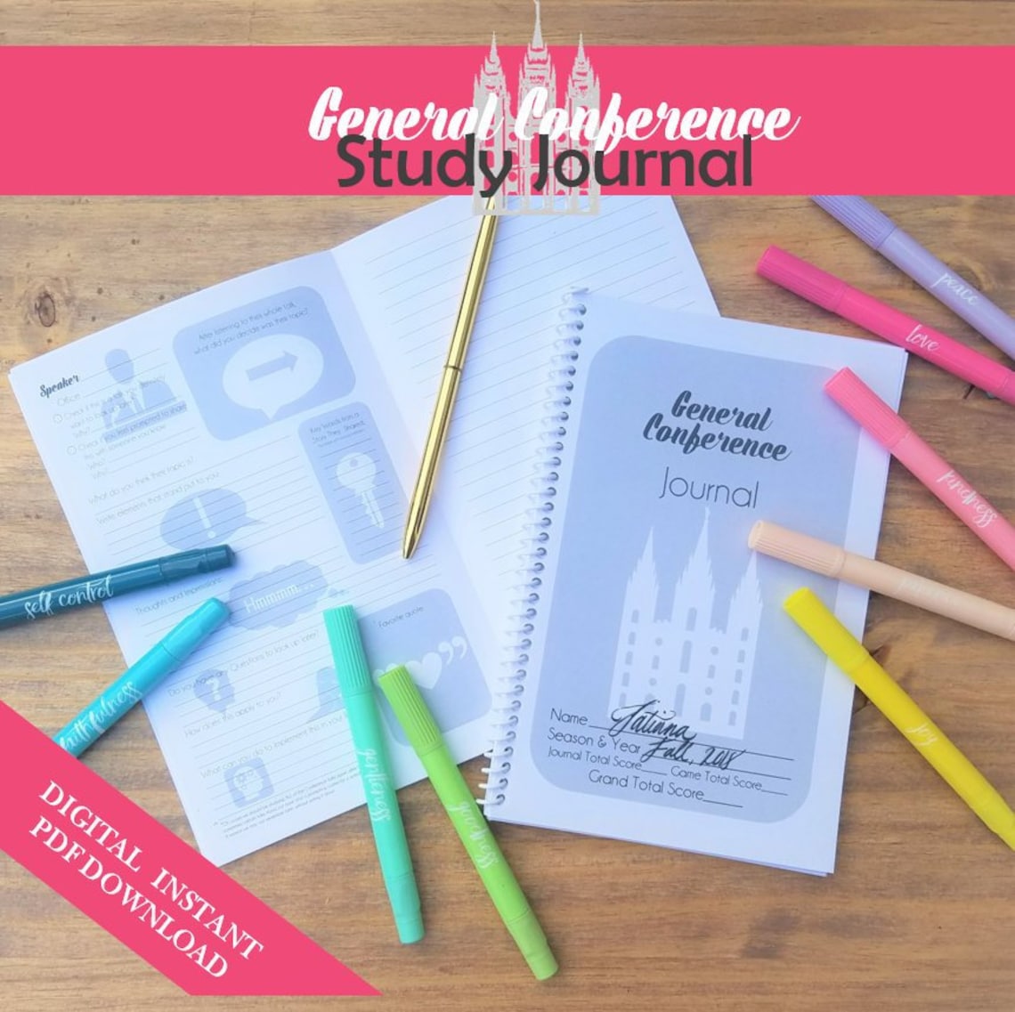 LDS General Conference Study Journal PDF Instant Download - Etsy