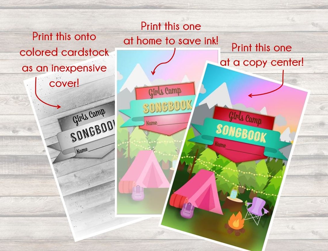 Girls Camp Songbook LDS***DIGITAL PDF*** - Etsy