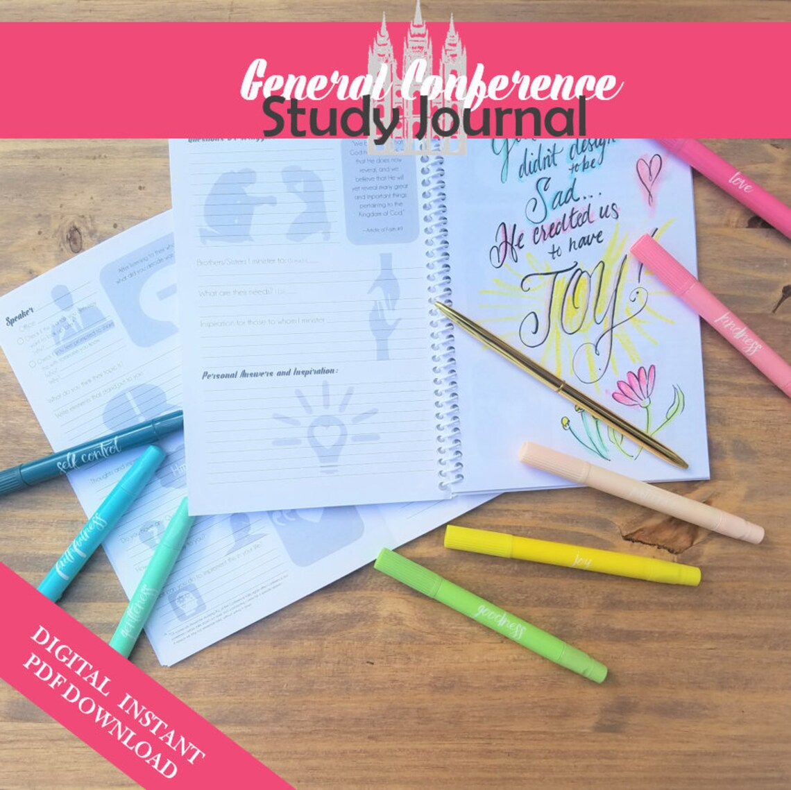 LDS General Conference Study Journal PDF Instant Download - Etsy