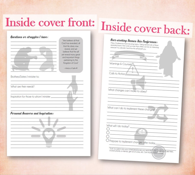 LDS General Conference Study Journal PDF Instant Download - Etsy