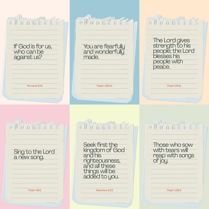 70PCS Christian Bible Verse Wall Collage Kit, Scripture Art Prints ...