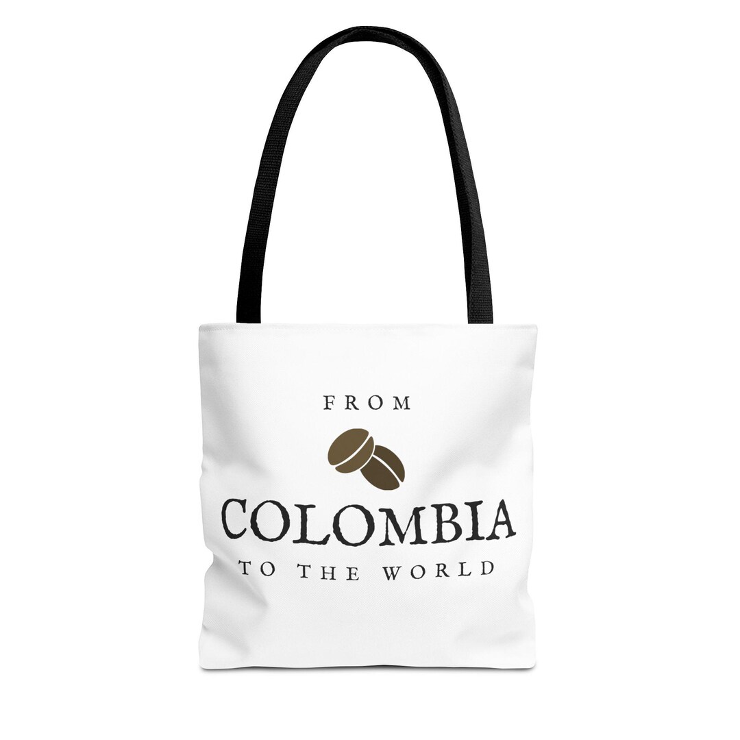Coffee Beans Canvas Tote Bag | Colombia Design, Reusable Grocery ...