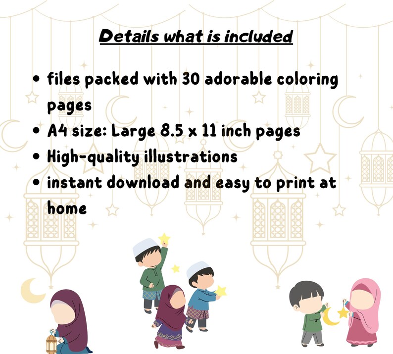 30 Days Ramadan Dua Coloring Book | Islamic Coloring Pages for Kids ...