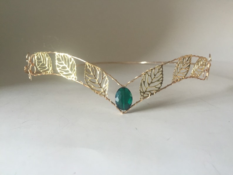 Gold Leaf Forehead Crown - Etsy