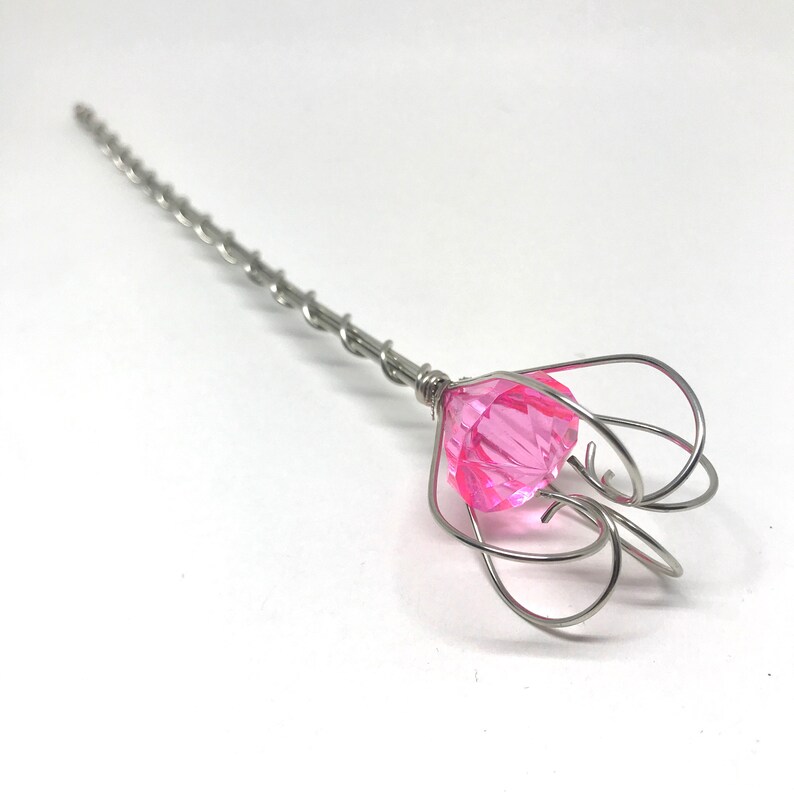 Fairy Wand Princess Scepter Bright Pink Jewel Scepter Gold - Etsy