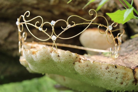 Elfin Crown Medieval Circlet Renaissance Tiara Celtic - Etsy