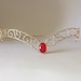 Red Crystal Forehead Tiara - Ruby Jewel Circlet - Elfin Crown - Fantasy ...