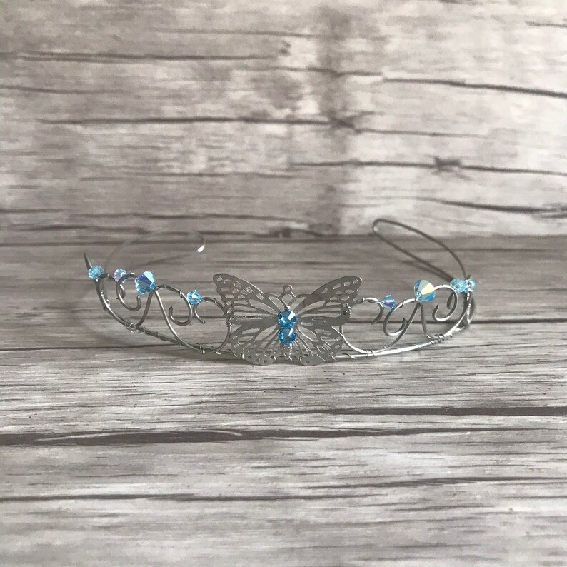 Butterfly Crown Princess Tiara Fairy Crown Flower Girl - Etsy
