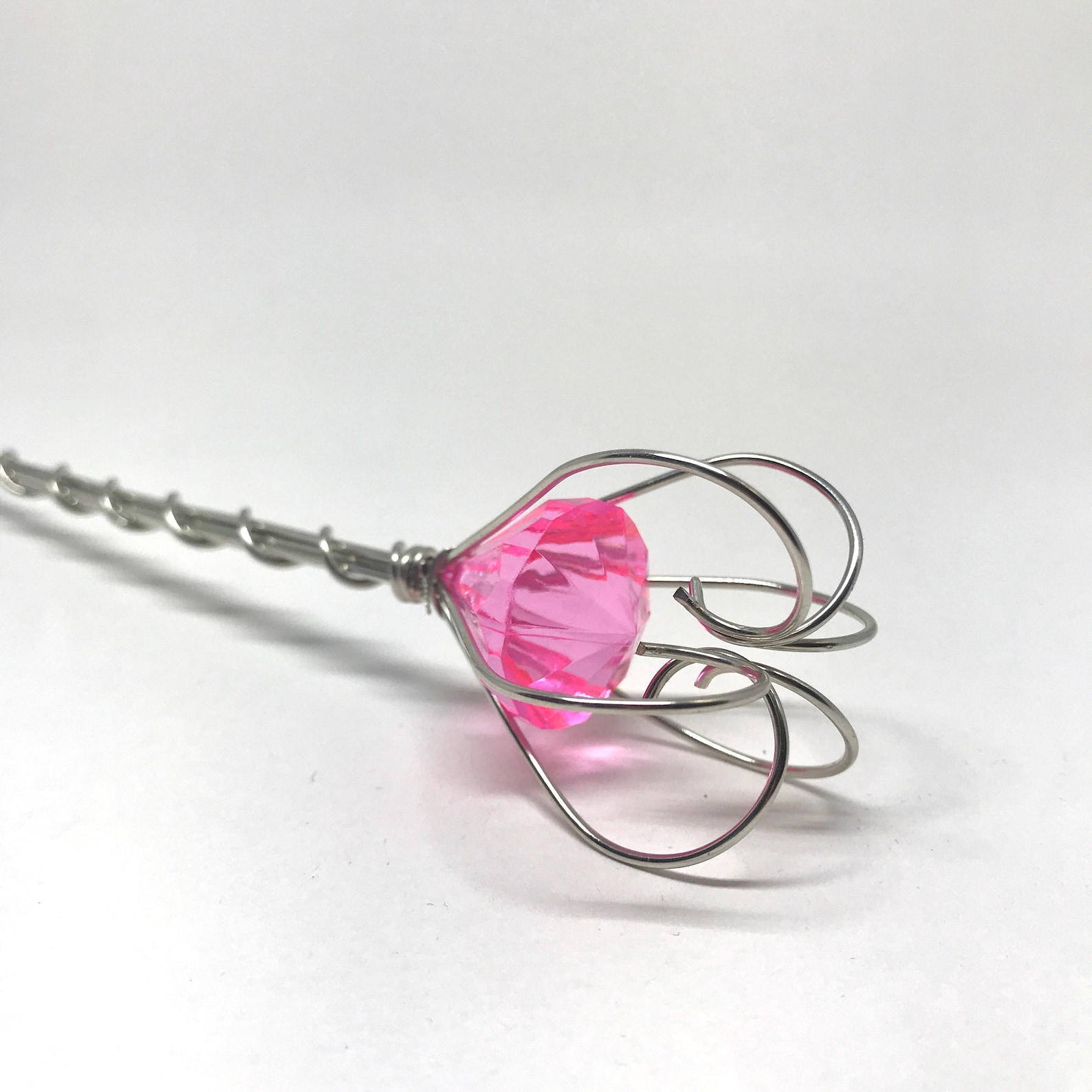 Fairy Wand Princess Scepter Bright Pink Jewel Scepter Gold | Etsy