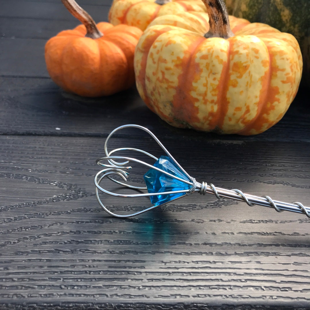 Blue Jewel Fairy Wand - Princess Scepter - Crystal Sceptre - Little ...