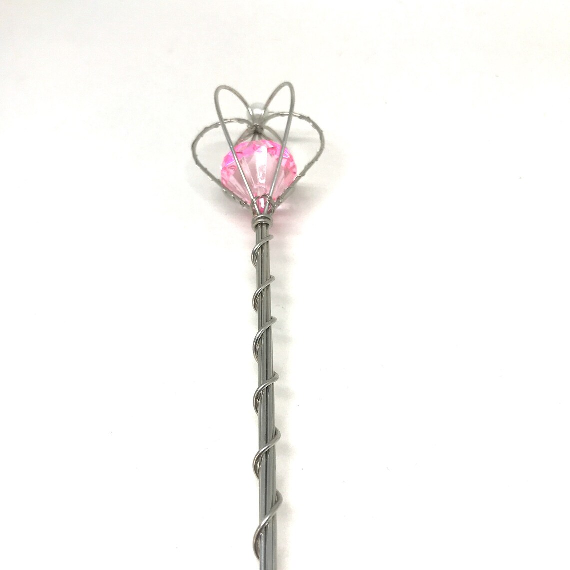 Princess Scepter With Pearl Pink Jewel Scepter Silver and - Etsy