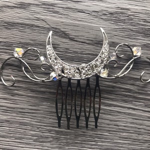 Crescent Moon Comb - Moon Goddess - Princess Serenity Hair Piece ...