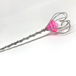 Fairy Wand Princess Scepter Bright Pink Jewel Scepter Gold - Etsy
