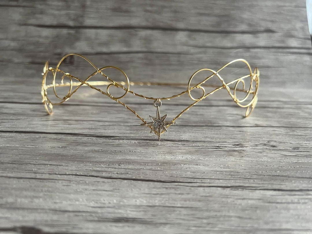 Star Crown, North Star Circlet, Elven Crown, Wire Crown, 8 Point Star ...
