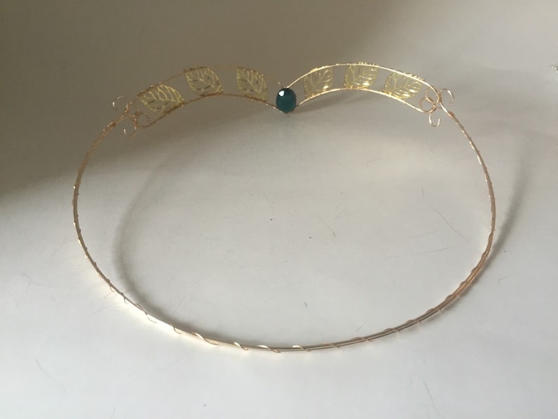 Gold Leaf Forehead Crown - Etsy