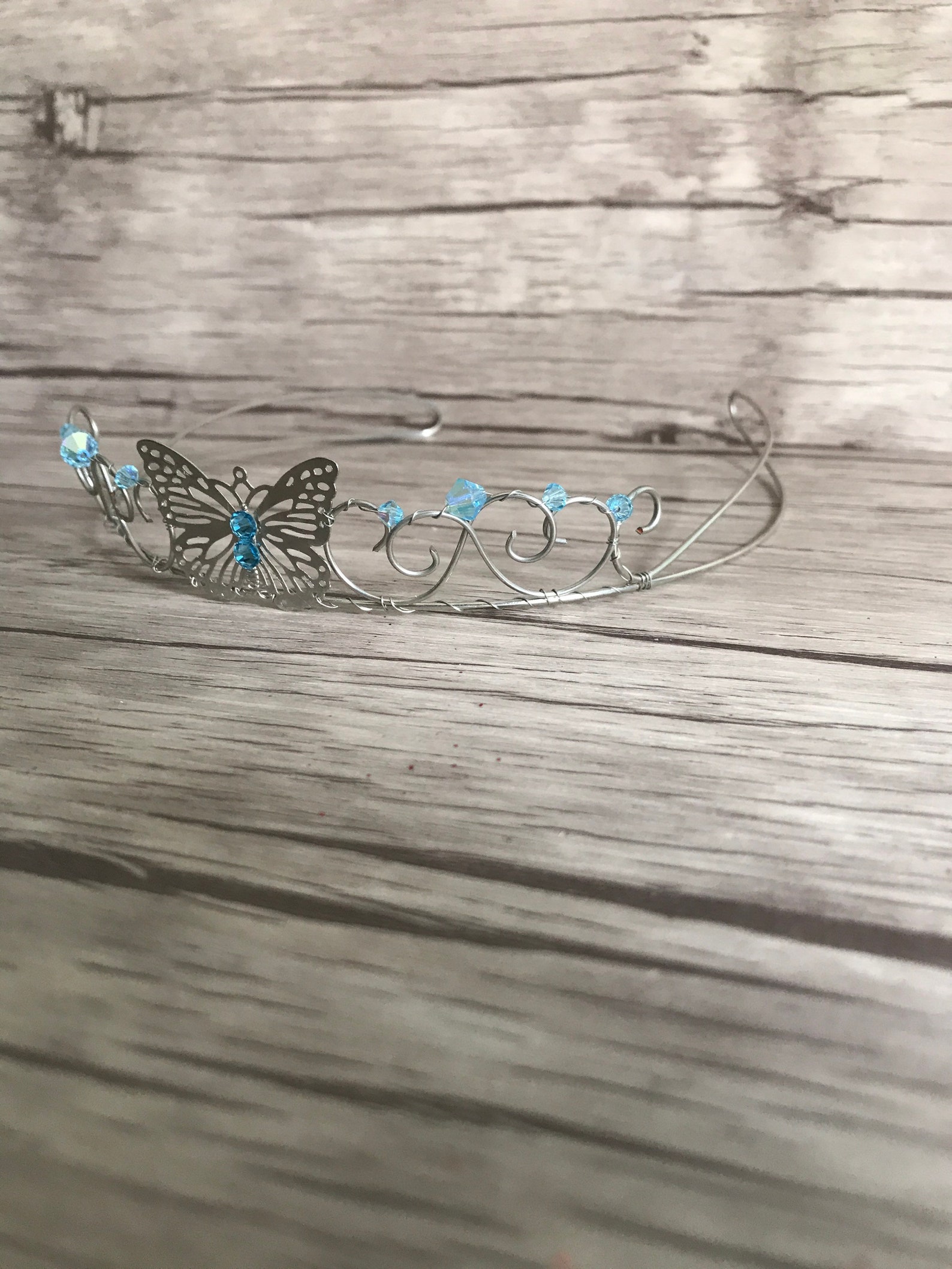 Butterfly Crown Princess Tiara Fairy Crown Flower Girl - Etsy