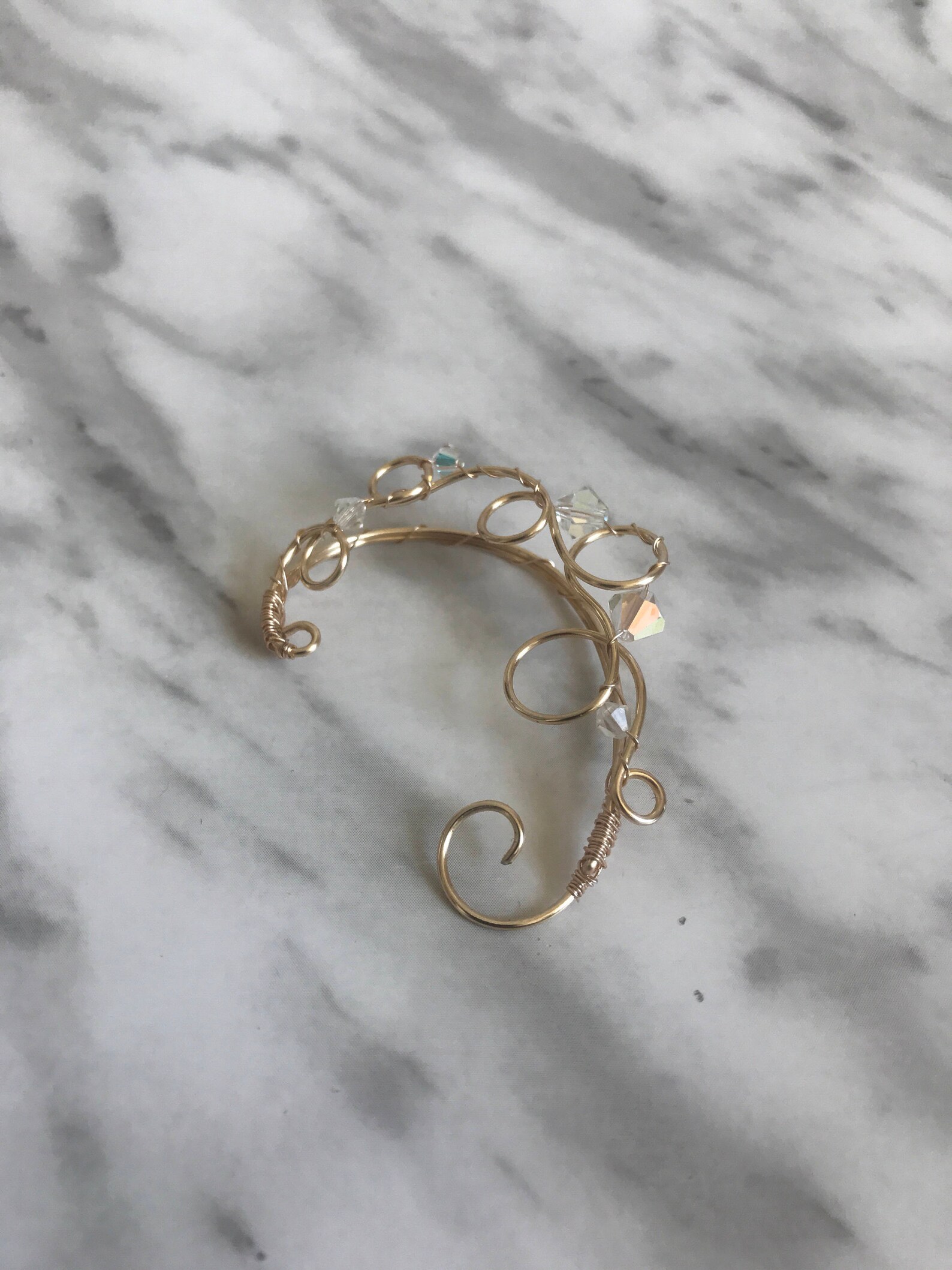 Gold Wire Ear Cuff - Etsy