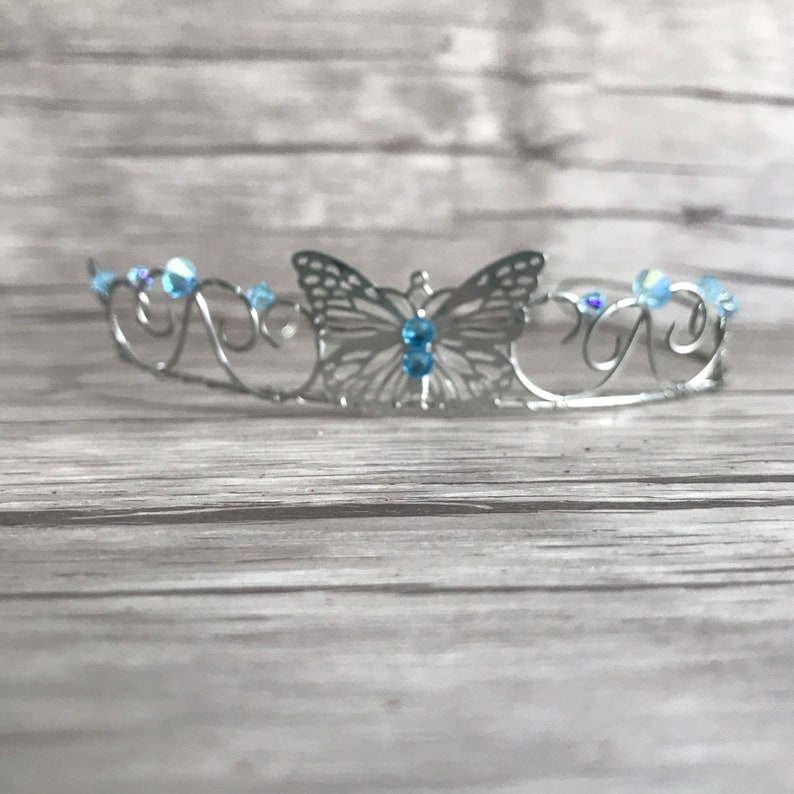 Butterfly Crown Princess Tiara Fairy Crown Flower Girl - Etsy