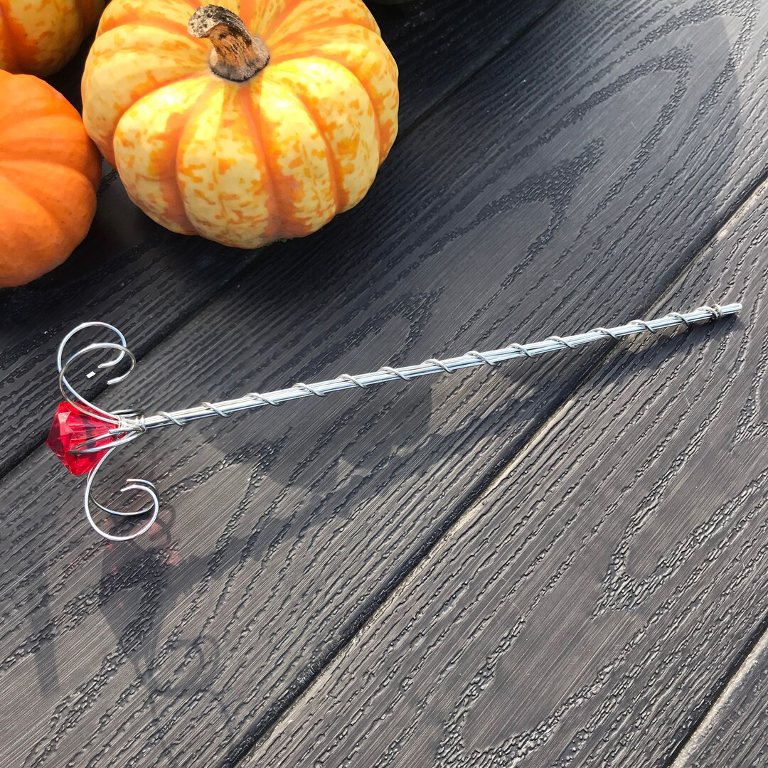 Red Jewel Queen Scepter - Fairy Wand - Princess Sceptre - Ruby - - Etsy