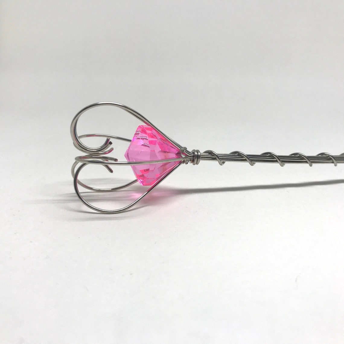 Fairy Wand Princess Scepter Bright Pink Jewel Scepter Gold | Etsy