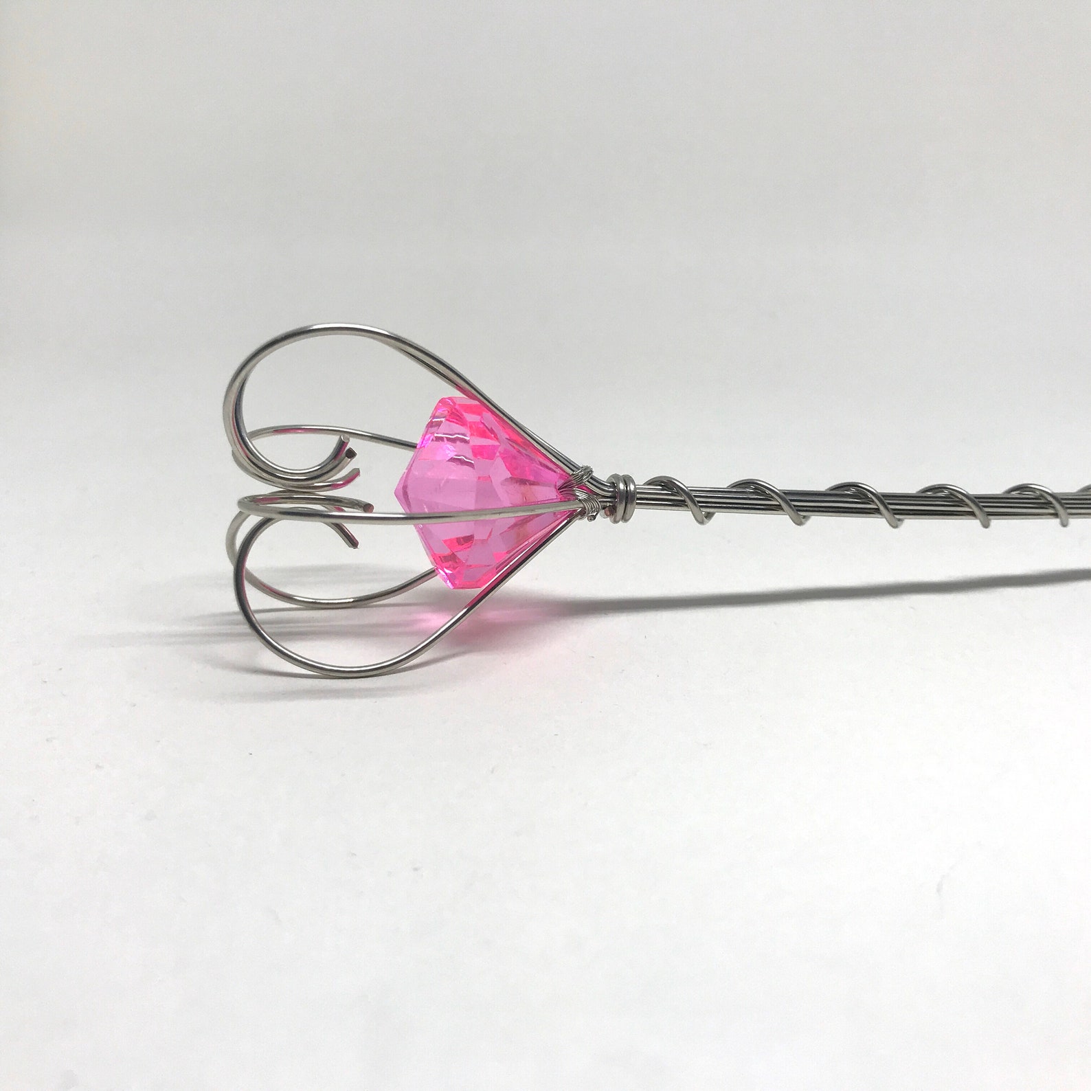 Fairy Wand Princess Scepter Bright Pink Jewel Scepter Gold | Etsy