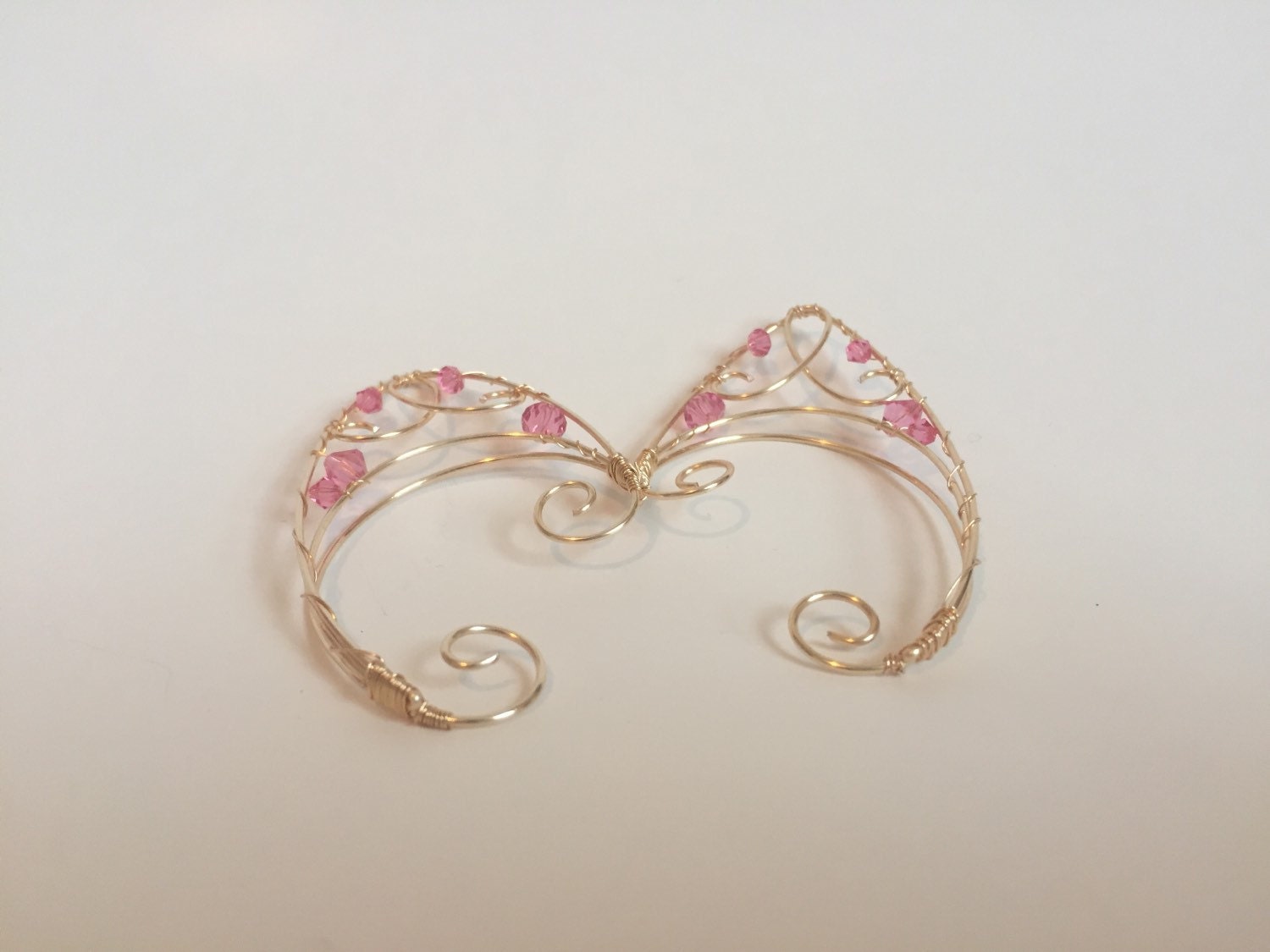 Pink and Gold Fairy Ear Cuffs - Etsy Canada