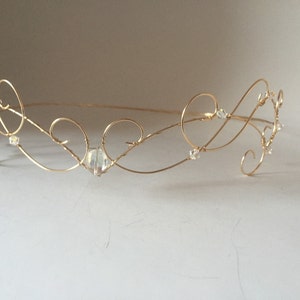 Elfin Circlet - Renaissance Medieval Crown - Princess Forehead Tiara ...