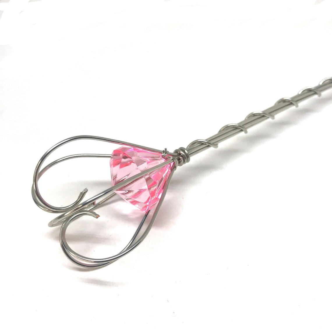 Fairy Wand Princess Scepter Pink Jewel Scepter Silver and | Etsy